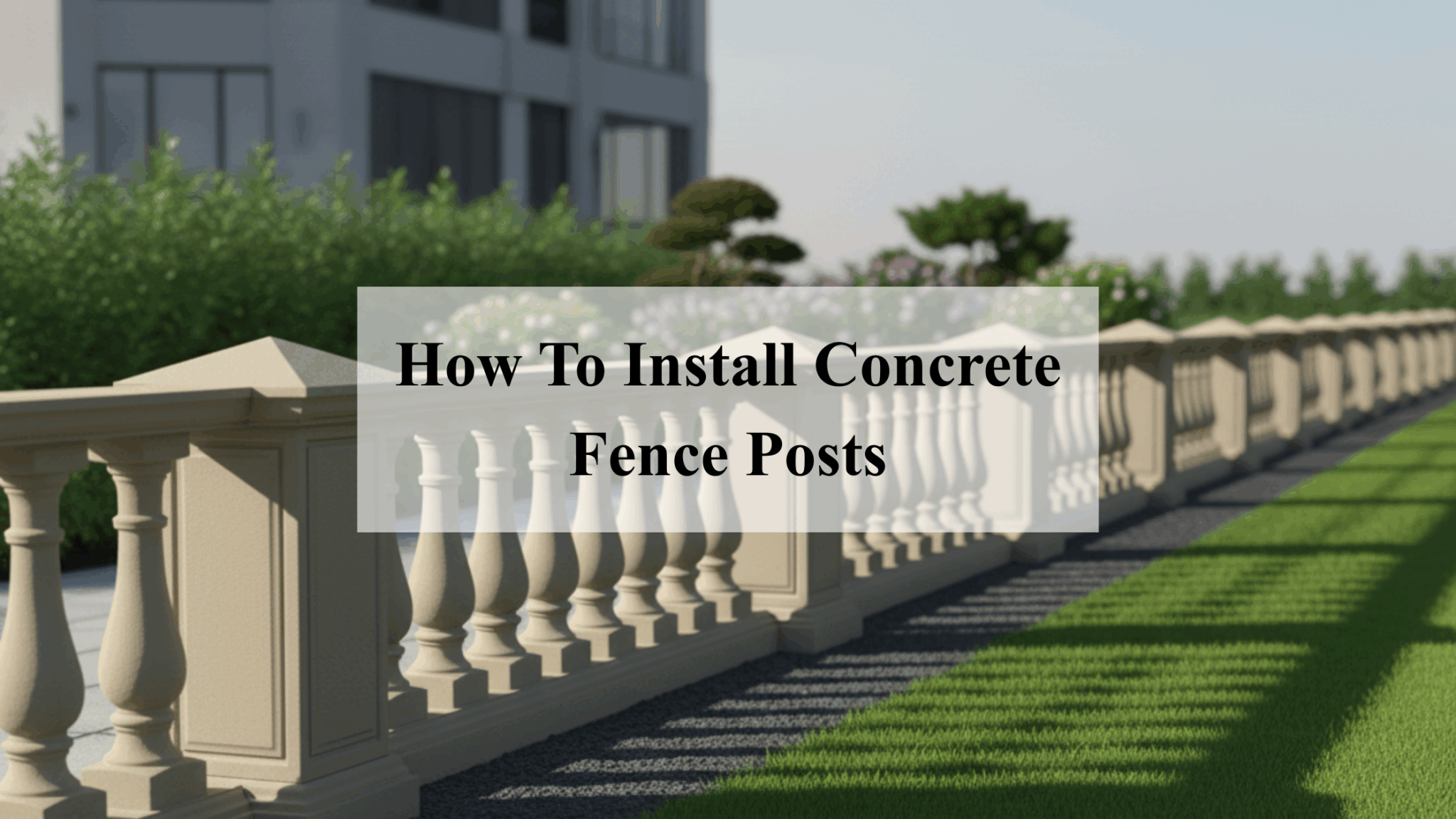 How To Install Concrete Fence Posts | Step-by-Step Guide | JCV