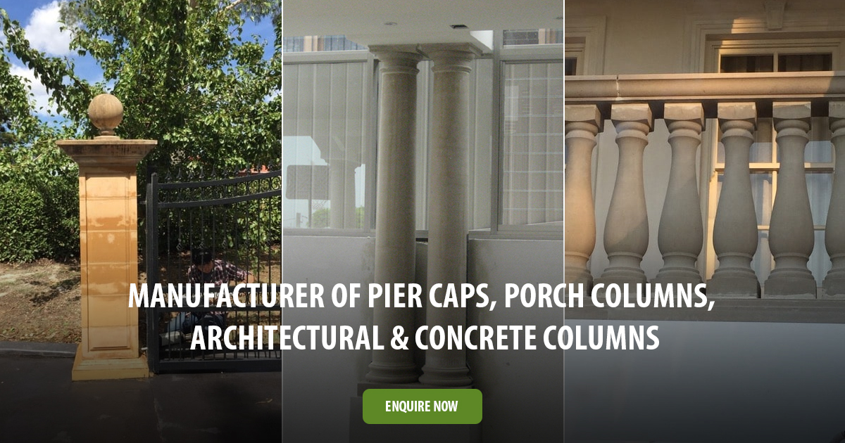 Pier Caps Sydney | Porch & Concrete Columns | Architectural Columns - JCV